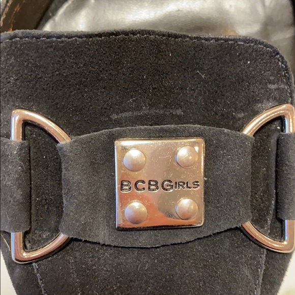 BCBGirls | Shoes | Bcb Girls Black Suede Pointed Mule Heels | Poshmark